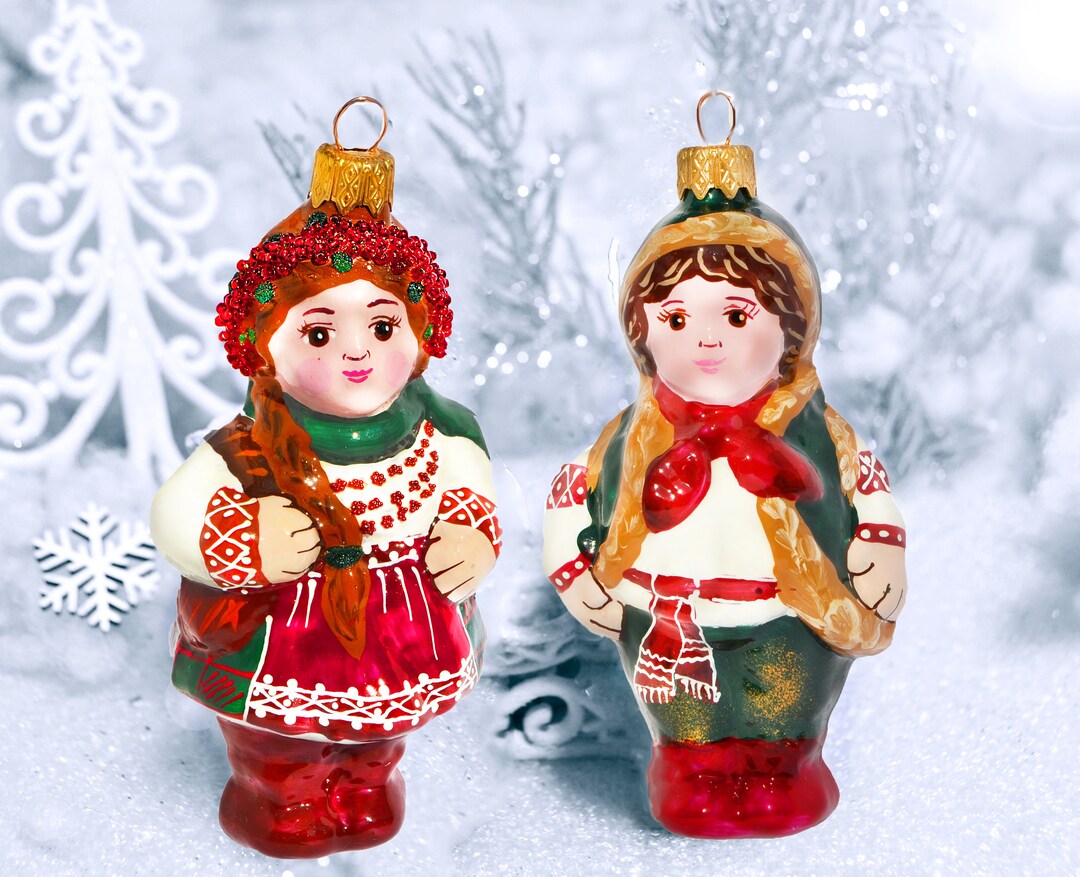 Ukrainian Christmas Ornament Cossack Glass Figurine Ukrainian Gifts ...