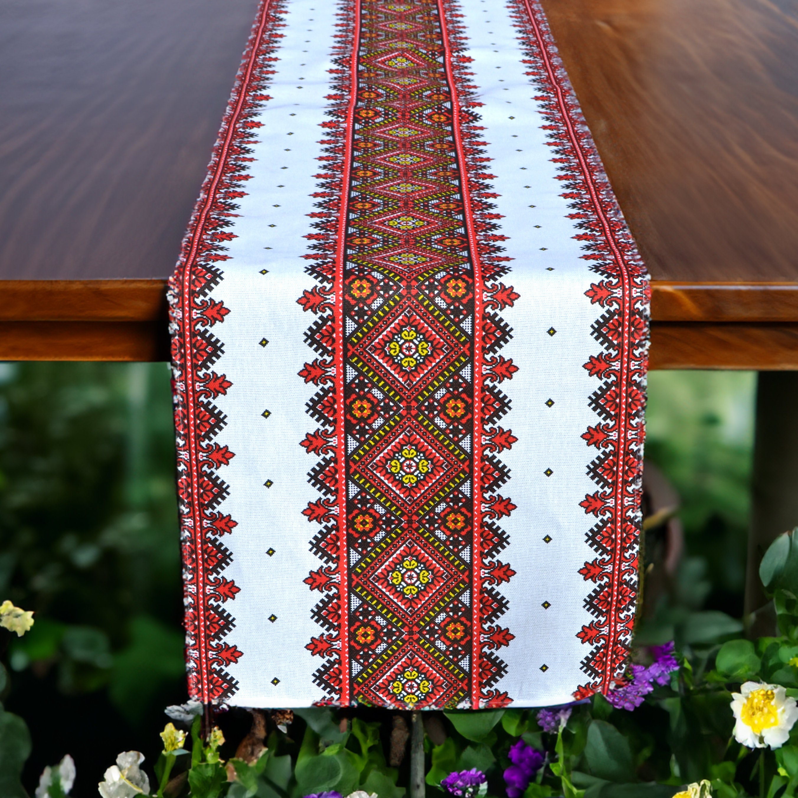 Ukrainian Table Runner Handmade Embroidery Print - Etsy