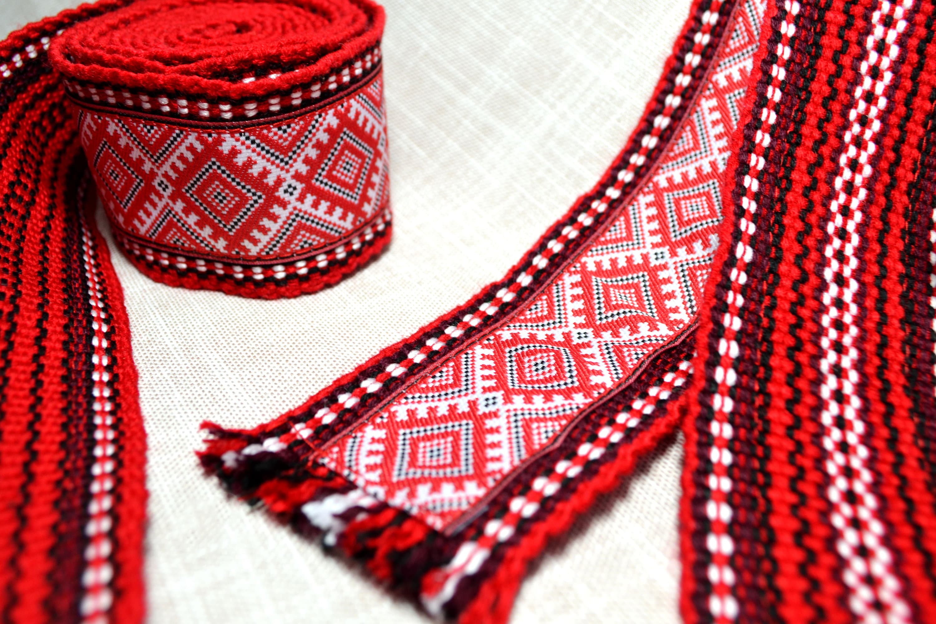 Cossack Woven Belt Kozak Red Sash Ukrainian Gifts Length 2 - Etsy
