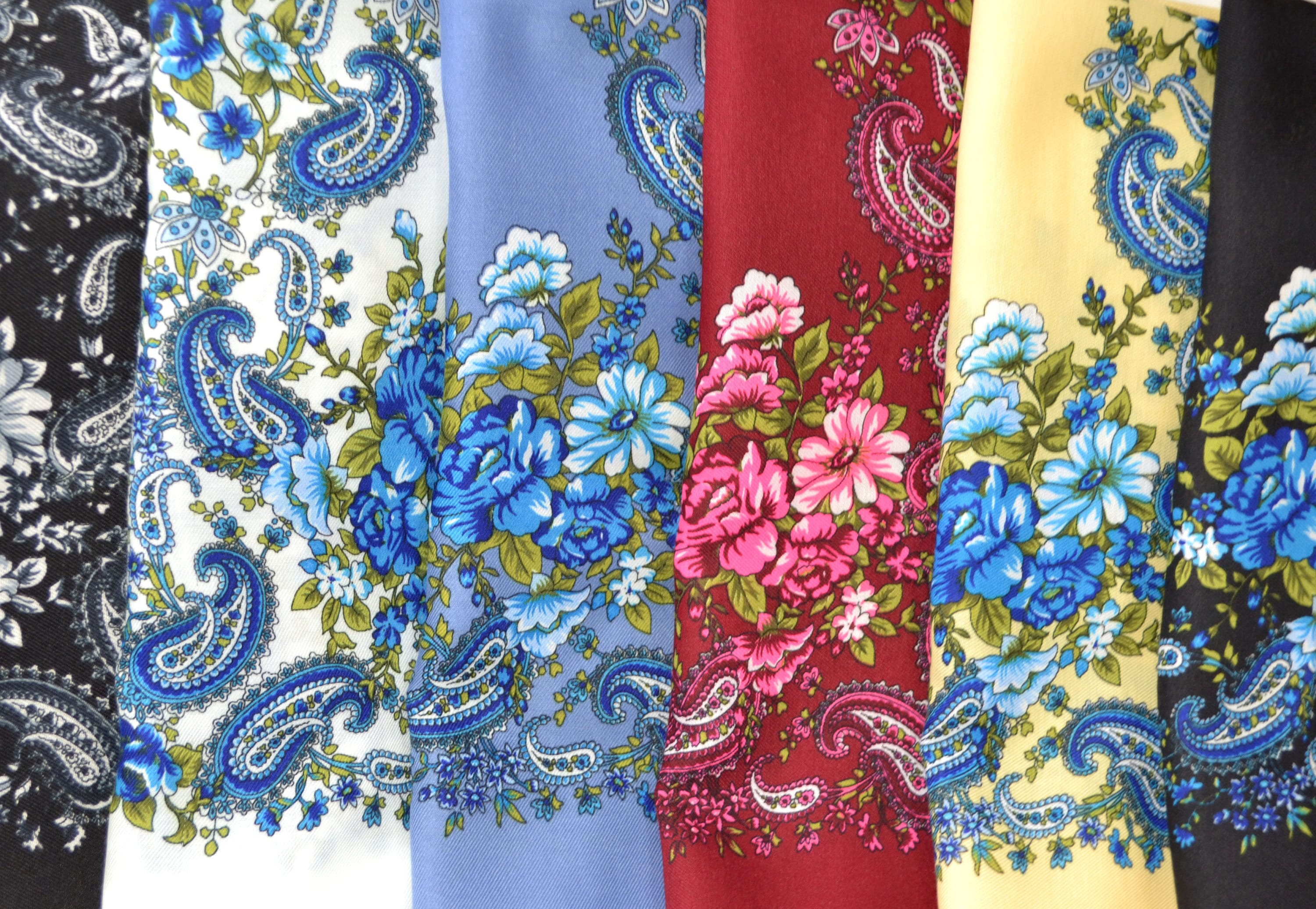 Ukrainian Scarves Slavic Head Scarves Babushka Scarf - Etsy