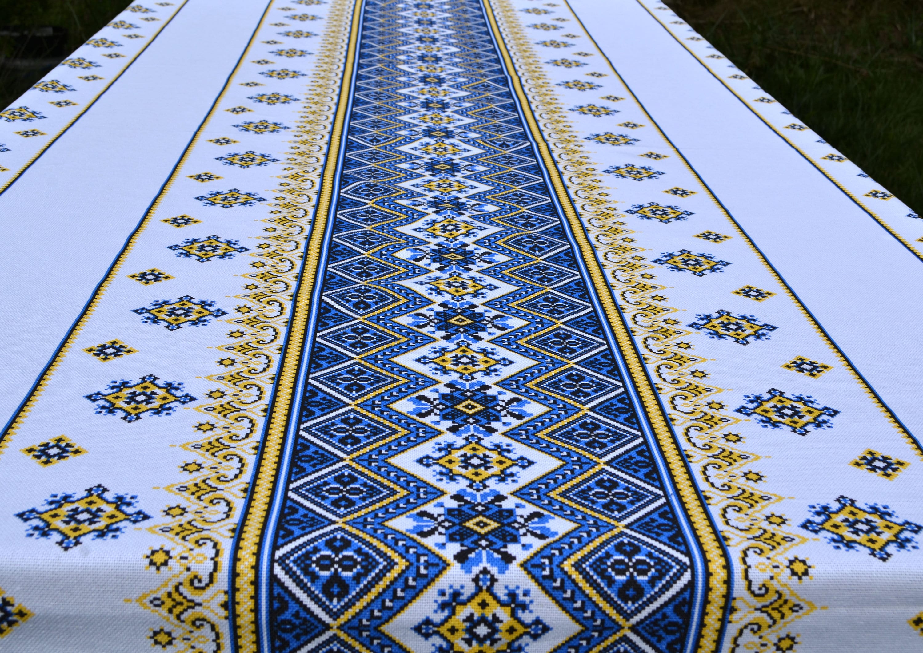 Ukrainian Tablecloth Christmas Linen Table Covering Made in Ukraine - Etsy