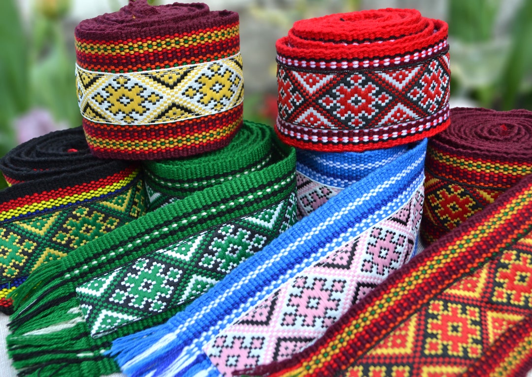 Colorful Ukranian Sash Krajka Hutsul Belts Made in Ukraine - Etsy