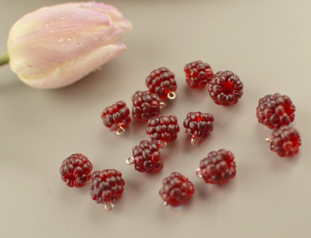 Raspberries Fruit, Fruit Jewelry Vegan Fertility Gift for Her Raspberries Pendant Life Size ...