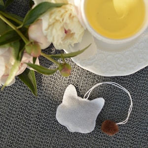 Cat Shaped Tea Bag 5 Peaces Cat Lover Cat Gift Tea Lover Gift - Etsy