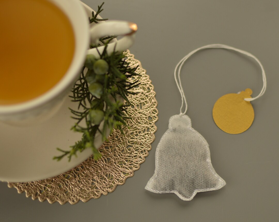 Bell Tea Bag Shaped Tea Party Favors, Xmas Favors, Bell Wedding Favors ...