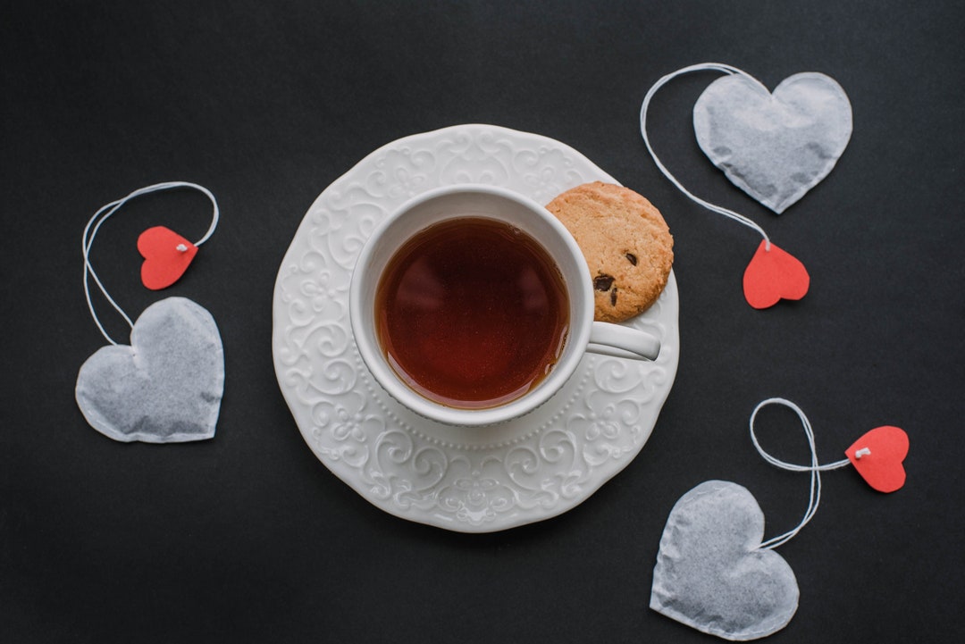 50 Heart Shaped Tea Bags – Personalized Wedding Favors, Handmade Tea ...