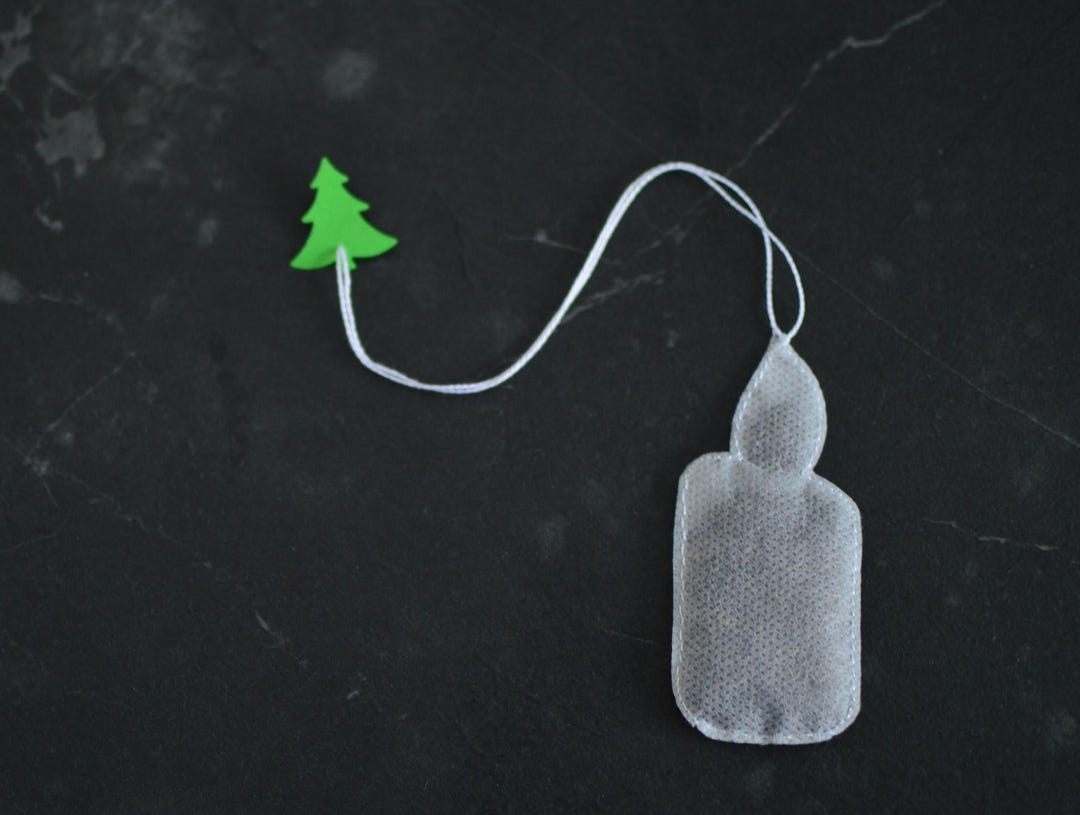 Candle Shaped Tea Bags – Set of 5 Handmade Tea - Etsy