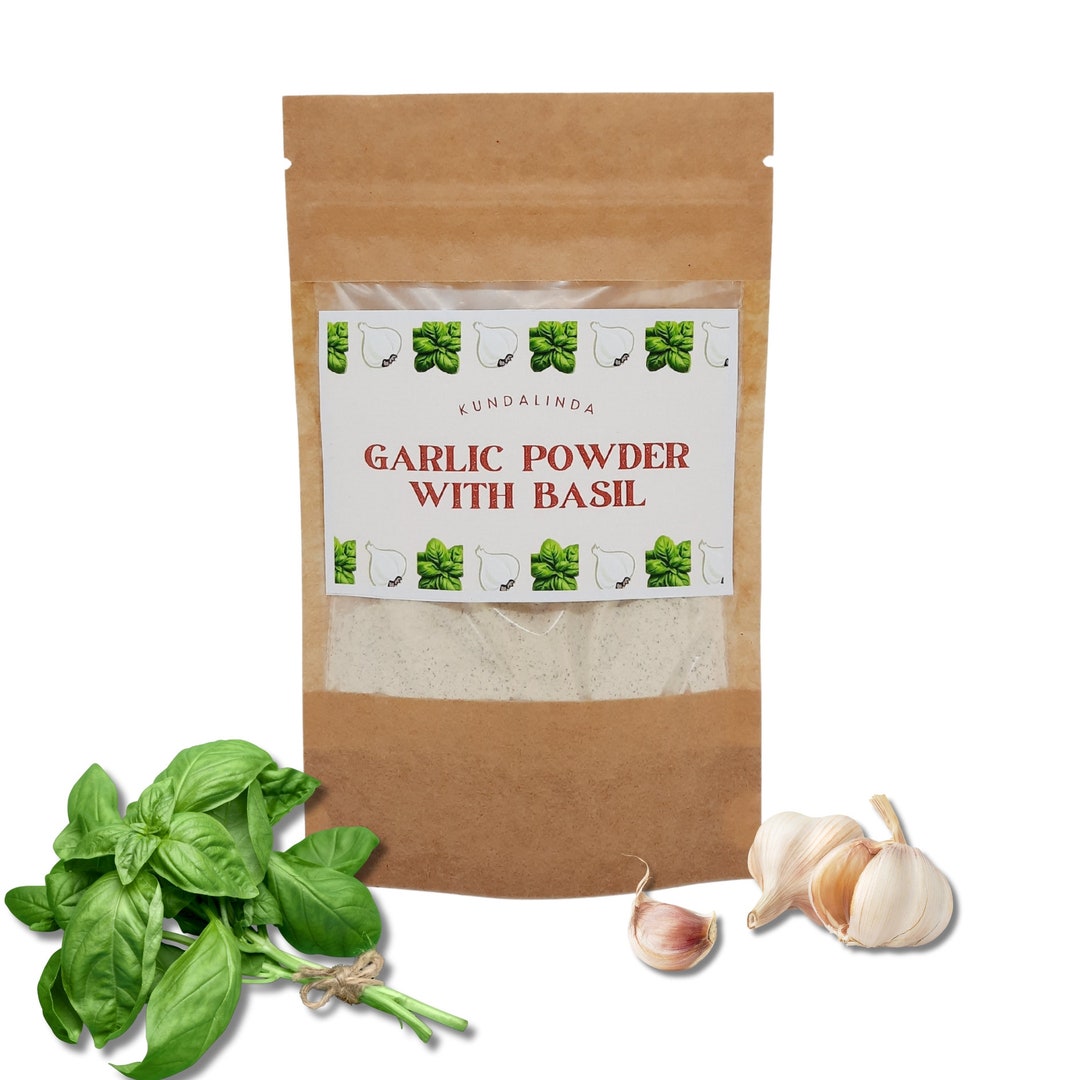 Organic Garlic Basil Powder: Homemade Natural Spice Blend - Etsy