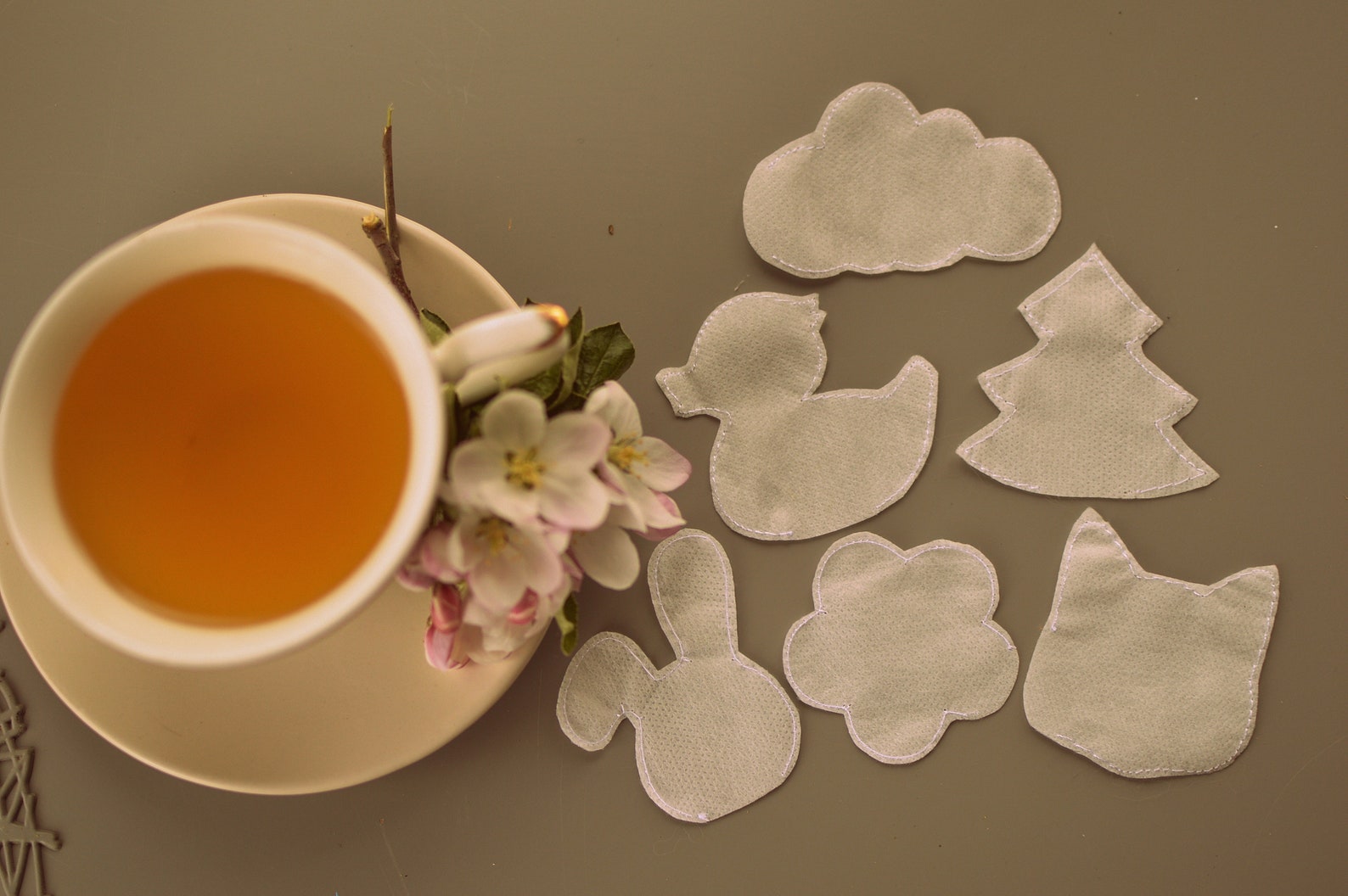 Custom Shaped Empty Tea Bags Fillable Tea Bags Custom Shaped | Etsy