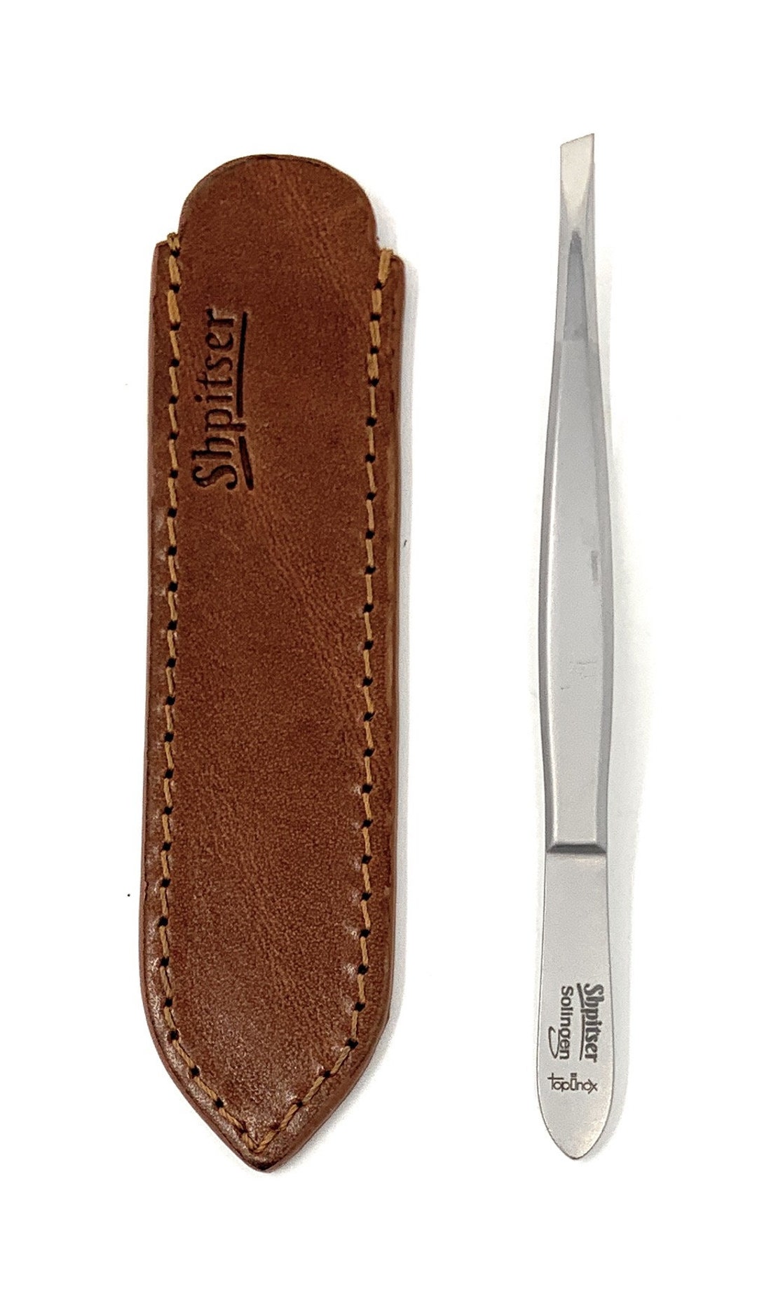 Shpitser Stainless Steel Topinox Slanted Tweezers Eyebrow Hair Removal ...