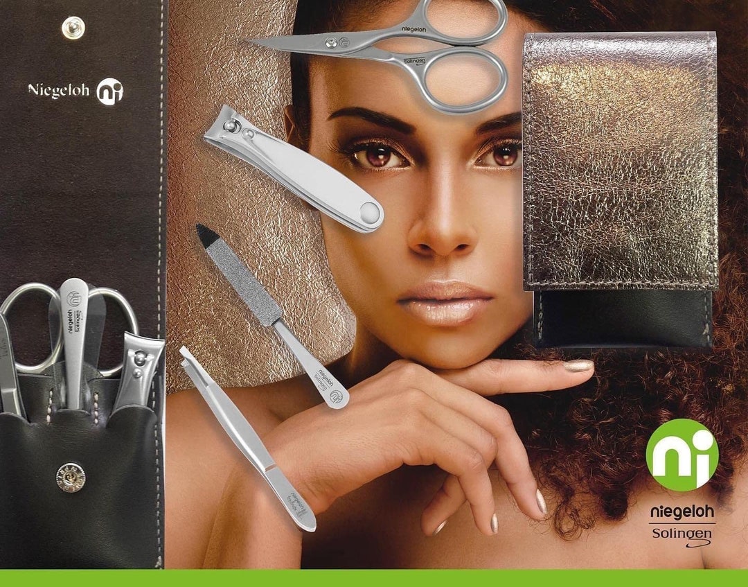 Niegeloh Stainless Steel German Manicure Set Grooming Kit in Luxury ...