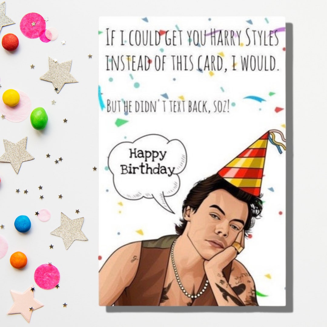 Harry Birthday Card, Harries Birthday Card, HSLOT Birthday Card ...