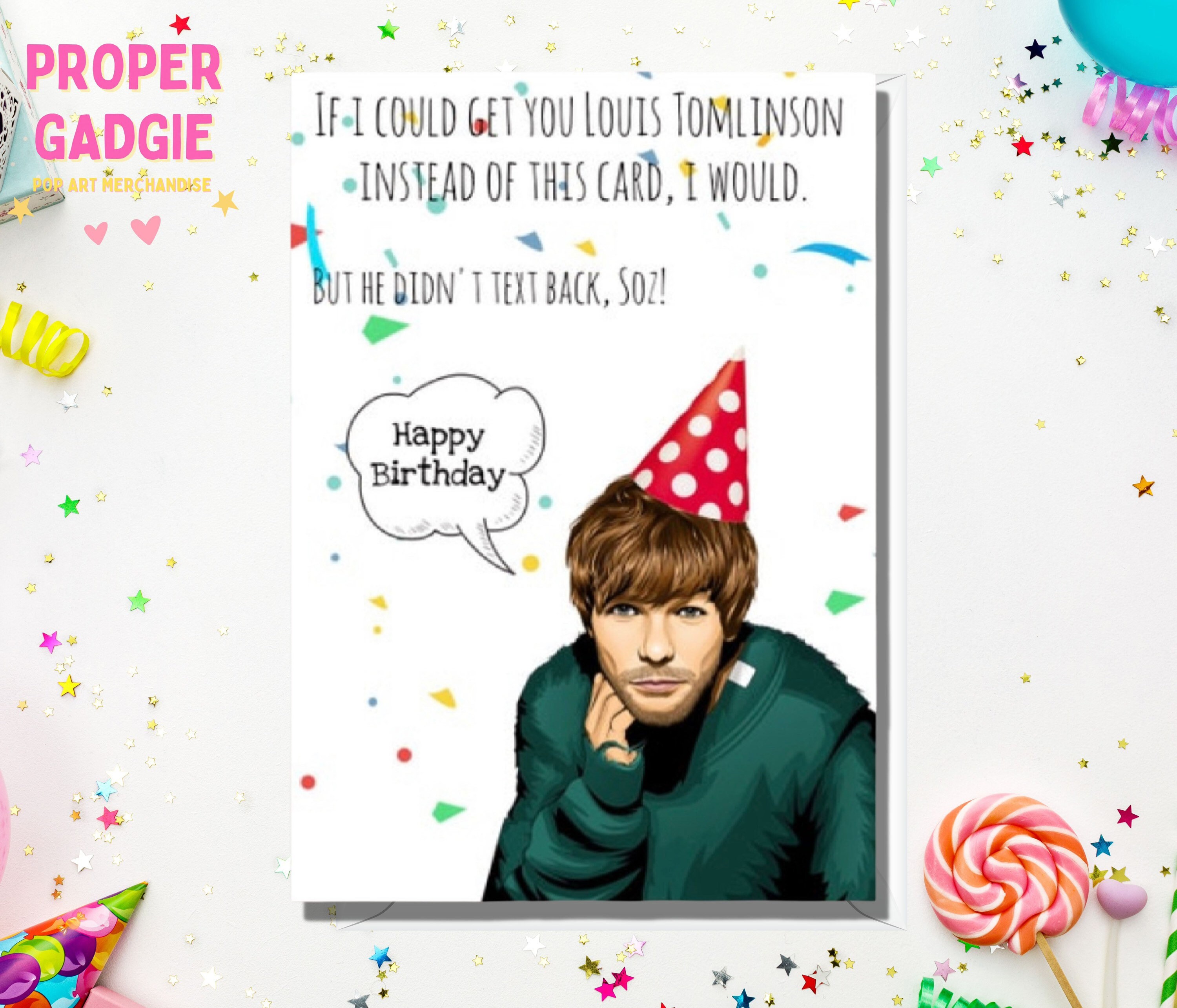 Louis Birthday Card Birthday Card Directioners Birthday - Etsy