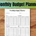 Monthly Expenses, Budget Planner, Finance & Bills Sheet, Money ...