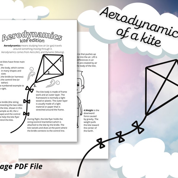 Printable Kite - Etsy