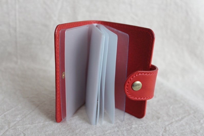 Handmade Veg Tan Leather Card Case/ Leather Card Wallet - Etsy