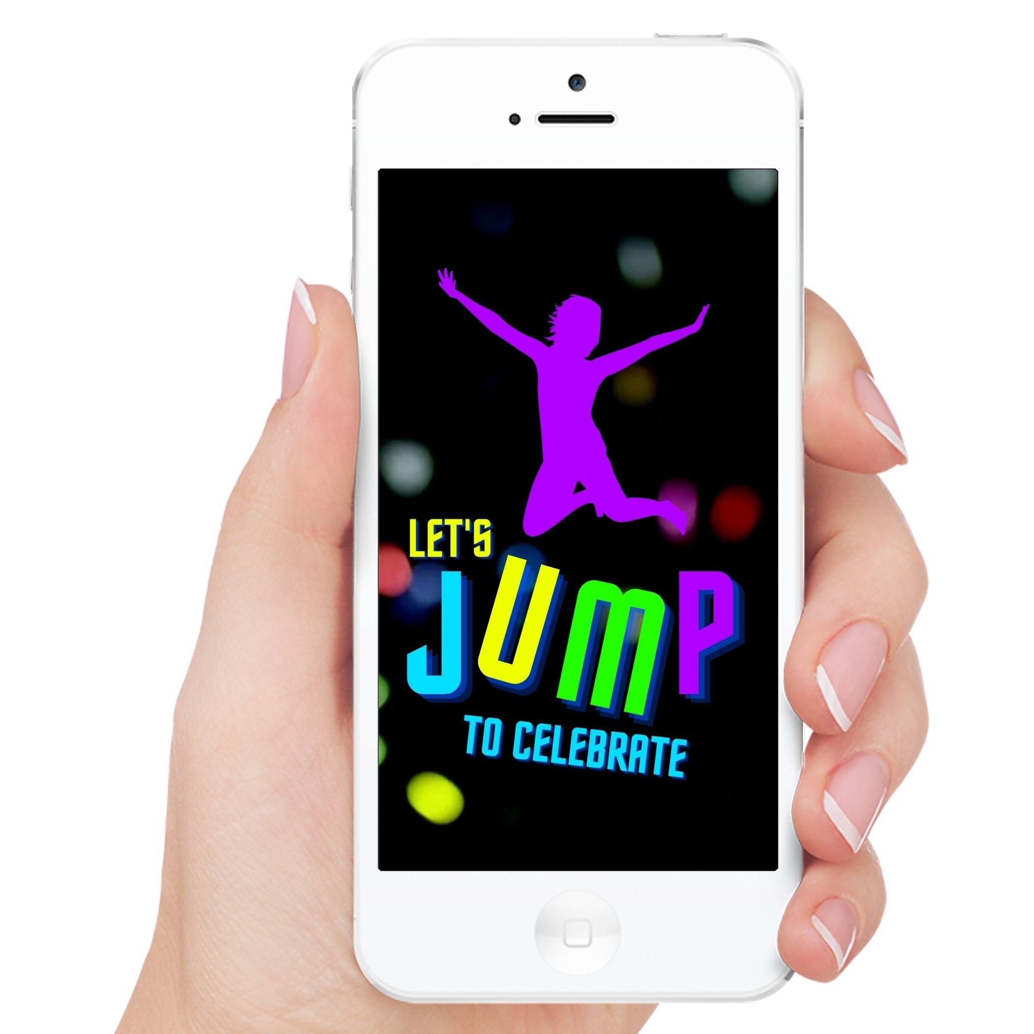 Jump Birthday Invitation Trampoline Park Party Bounce House Party Jump ...