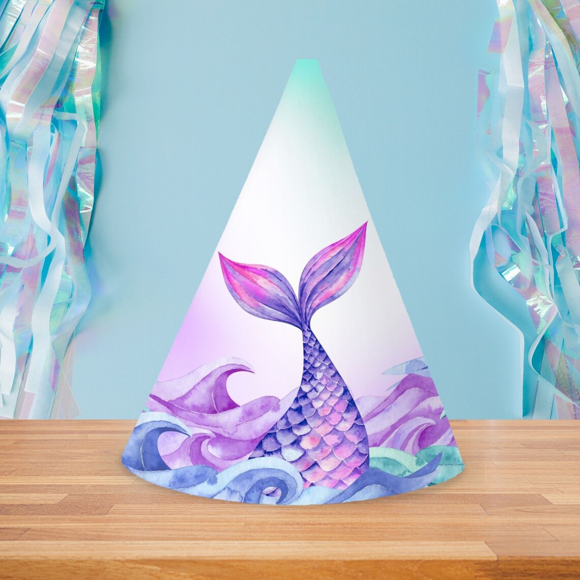 Mermaid Party Hats Girls Pool Under the Sea Birthday Party - Etsy