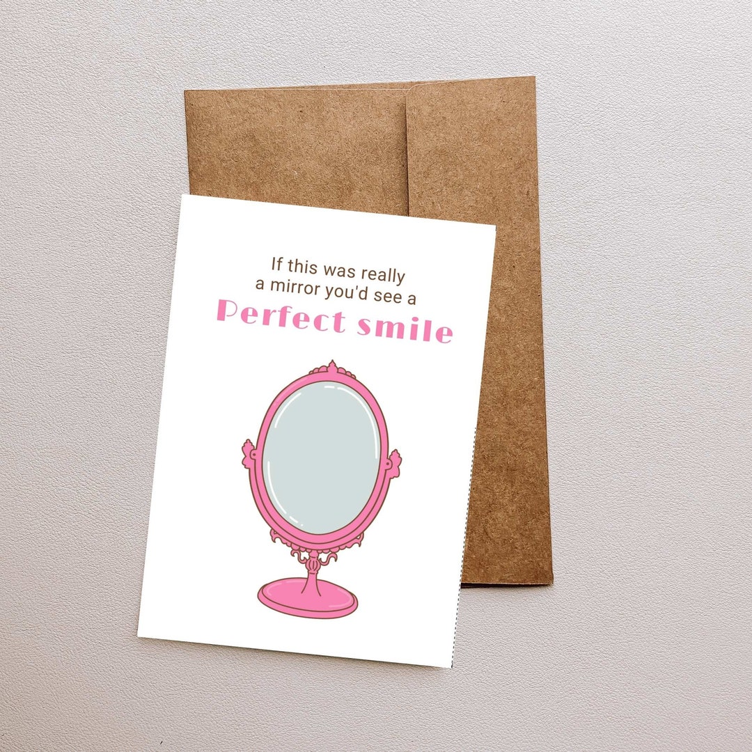 Printable Birthday Card, Pink Mirror Birthday Card, If This Was Really ...
