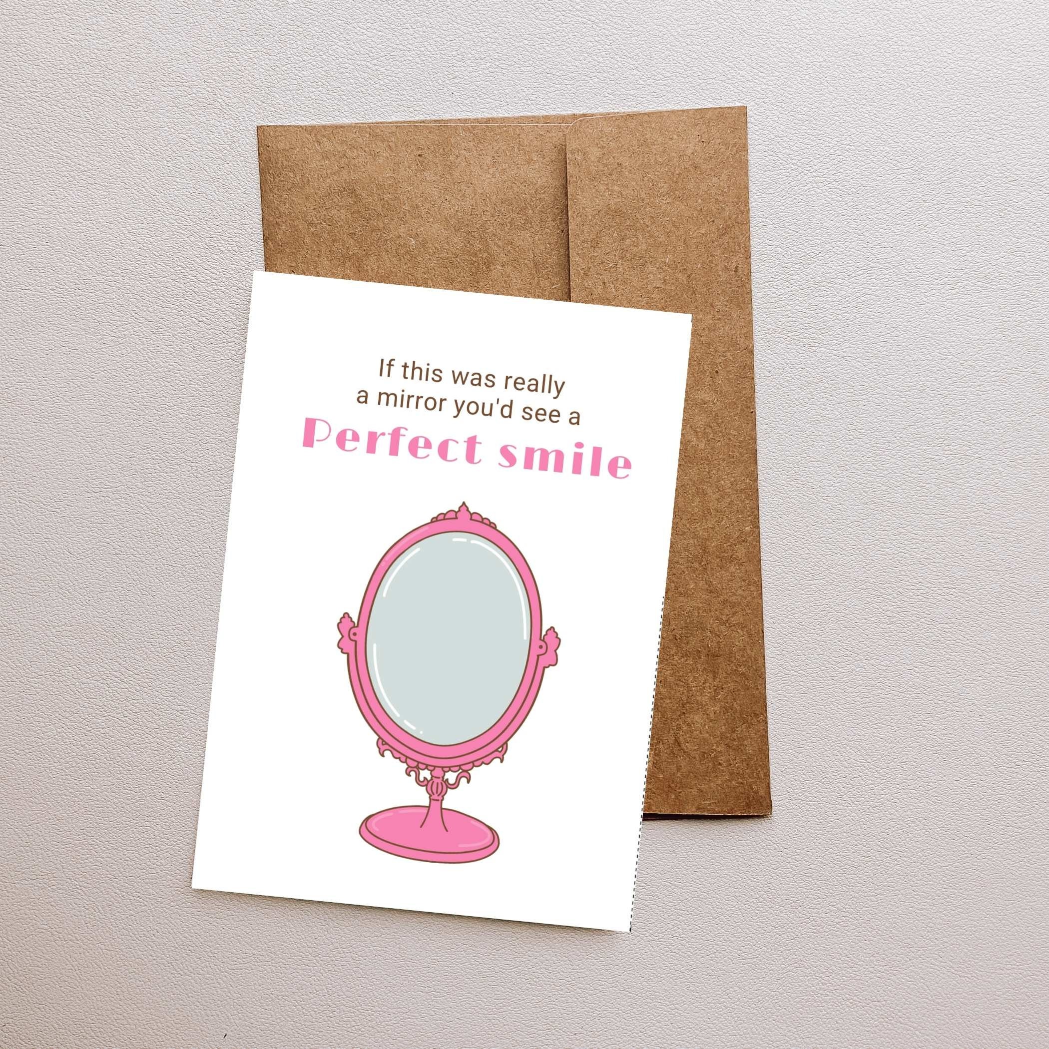 Printable Birthday Card Pink Mirror Birthday Card If This - Etsy