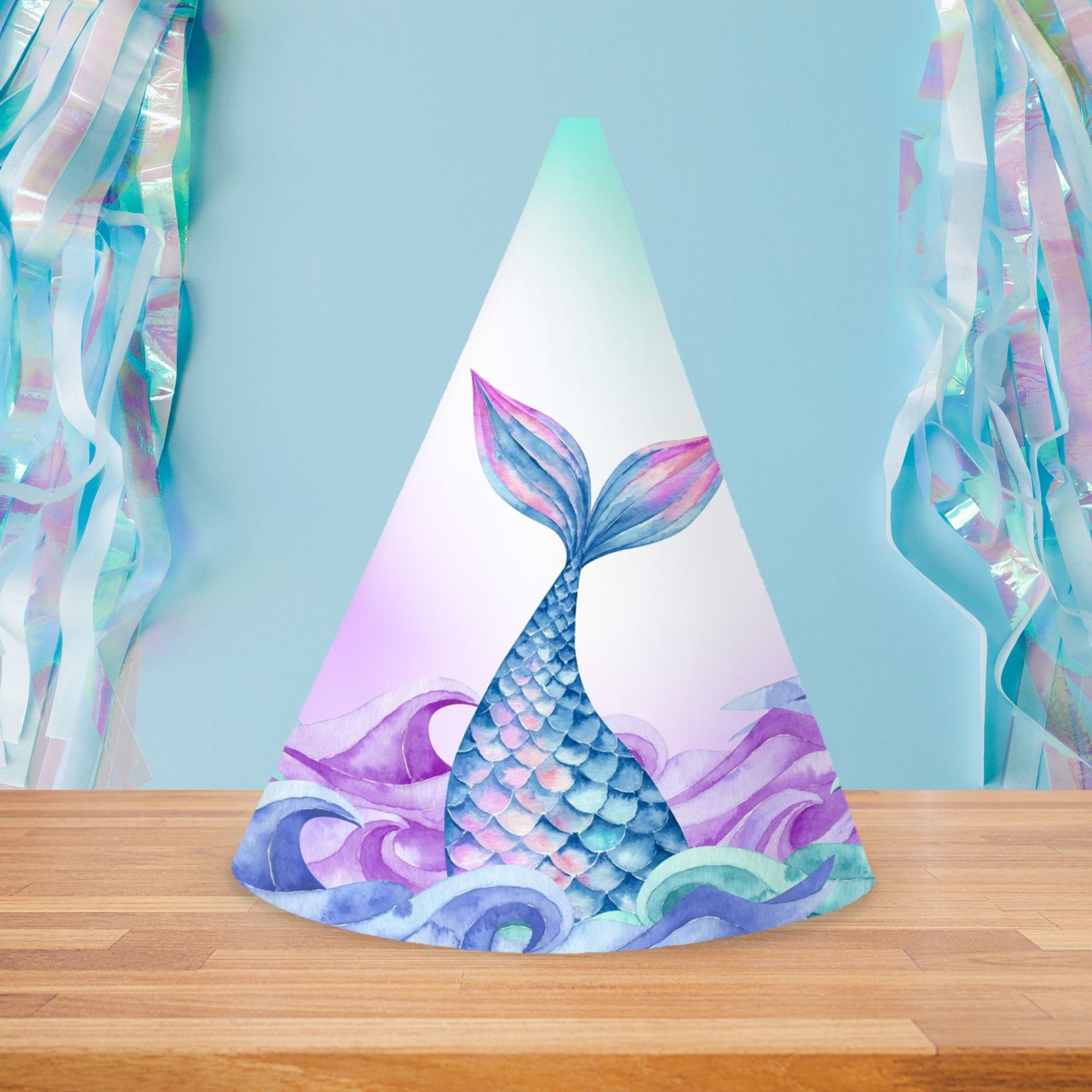 Mermaid Party Hats Girls Pool Under the Sea Birthday Party - Etsy