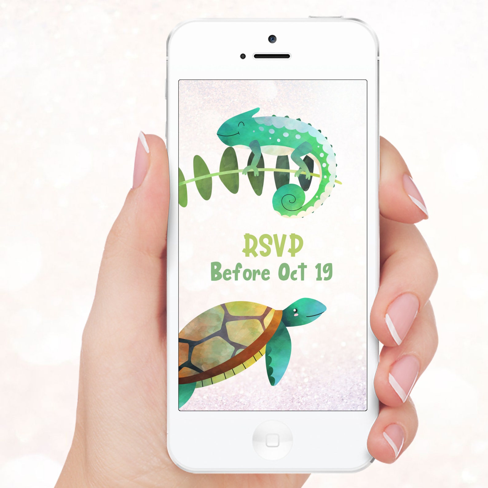 Reptiles Invitation for a Reptile Themed Party, Editable Video ...