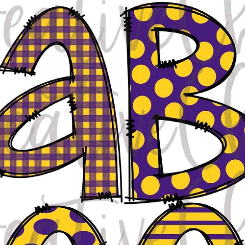 Basketball Purple and Gold Glitter Alphabet Bundle PNG - Etsy
