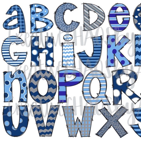 Thin Striped Alphabet Bundle Hand Drawn Alphabet SVG/PNG - Etsy Canada