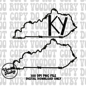 Kentucky Outline PNG Bundle: Football Design (digital Download) - Etsy