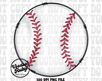 Baseball Sublimation Design Hand Drawn PNG Digital Download Printable ...
