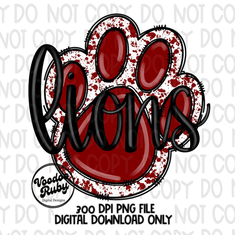 Lion Paw Prints - Etsy