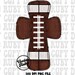 Football Cross PNG Design, Sublimation Hand Drawn Digital Download ...