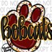 Bobcats PNG Design Maroon Yellow Gold Hand Drawn Digital Download ...
