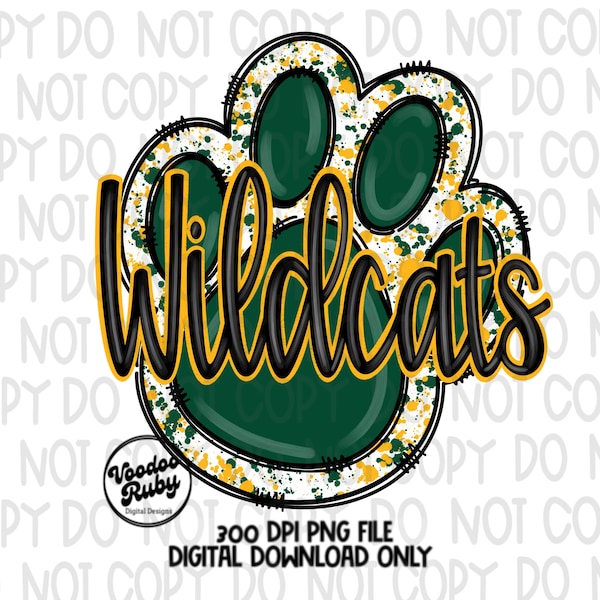 Wildcats Green Png - Etsy