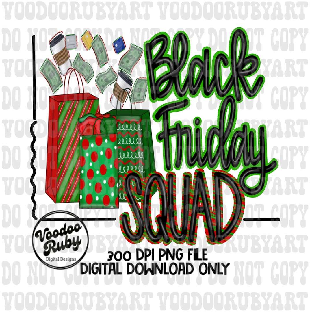 Black Friday PNG Design Sublimation Hand Drawn Digital Download ...