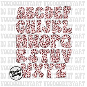 Crawfish Doodle Letters PNG Hand Drawn Alphabet Cajun Letters PNG Alpha ...