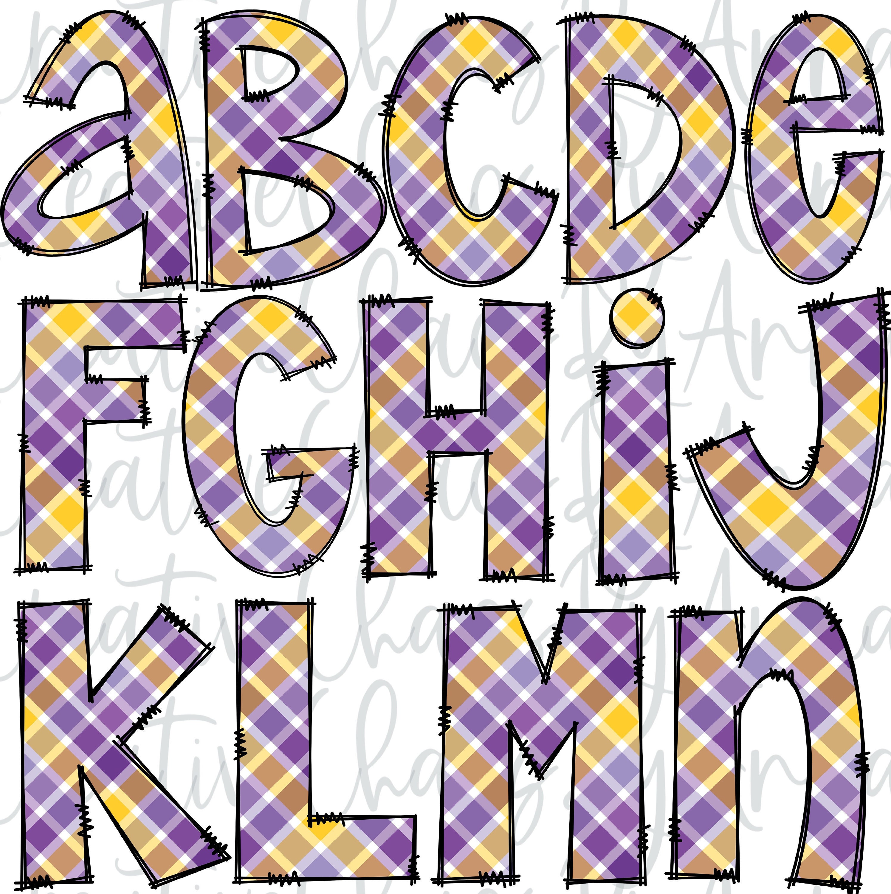 Purple and Gold Sublimation Alphabet Alphabet Bundle Png - Etsy