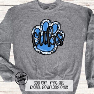 Cubs PNG Mascot Design Sublimation Hand Drawn Digital Download Football ...