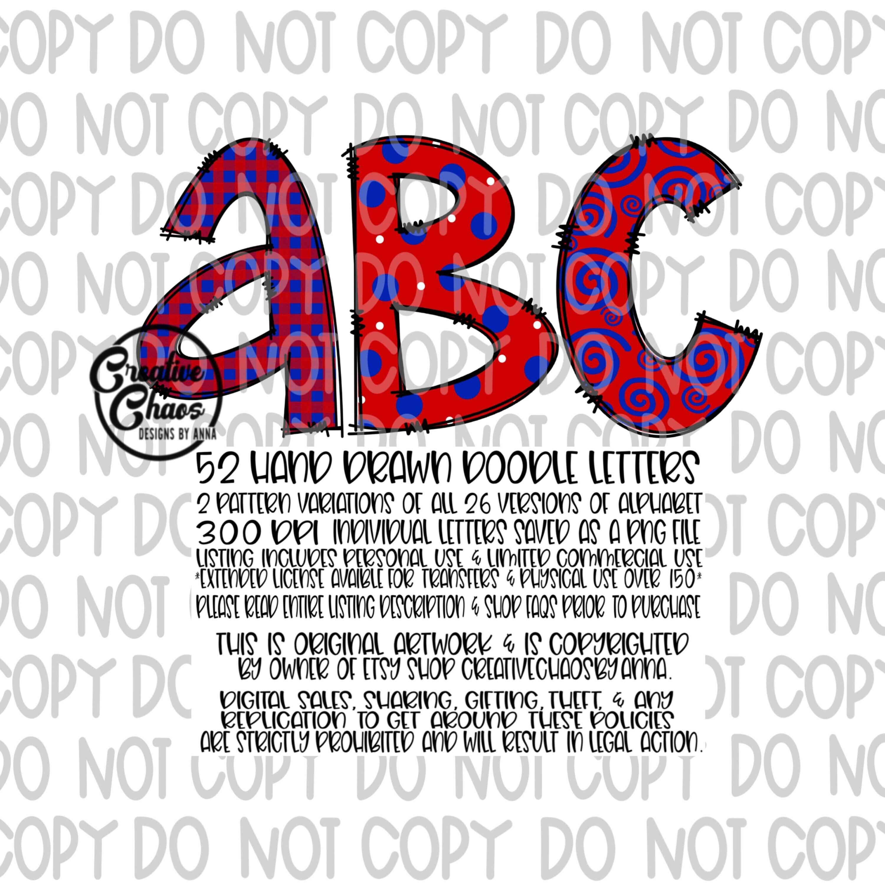 Red White And Blue Font