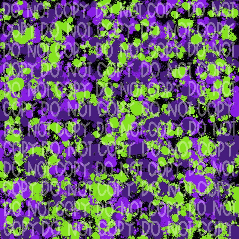 Halloween Paint Splatter Digital Paper PNG Bundle - Etsy