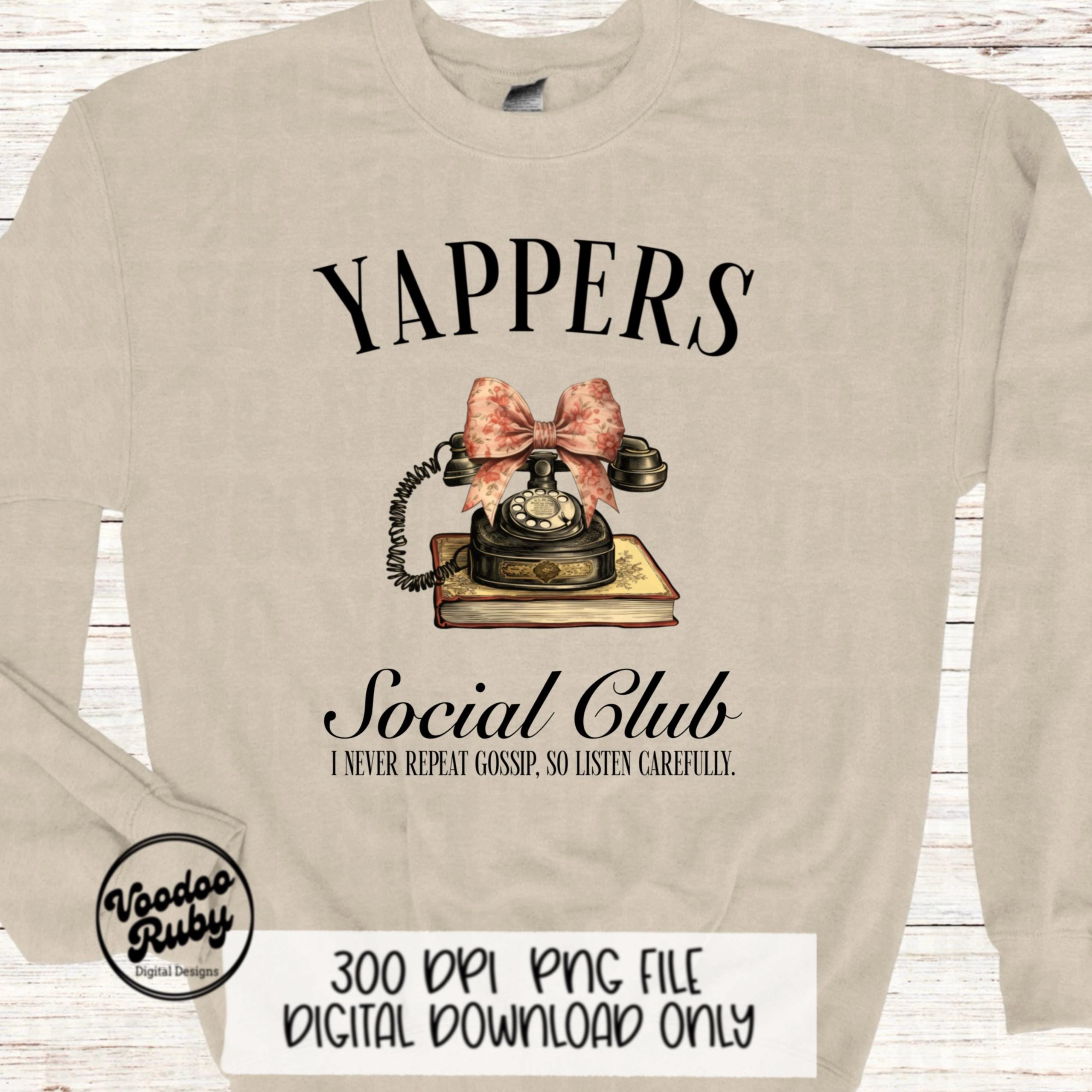 Yappers Social Club PNG: Funny Gossip Design (digital Download) - Etsy