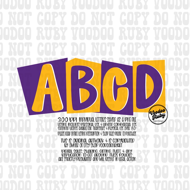 Purple Gold Ransom Note Alphabet PNG | Magazine Cutout Style Digital ...