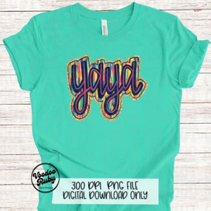 Glitter Yaya PNG: Hand Drawn Sublimation Design (digital Download - Etsy