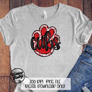 Cubs PNG Design Sublimation Hand Drawn Digital Download Football PNG ...