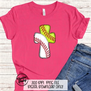 Christian Baseball Softball Cross PNG: Sports Clip Art (digital ...
