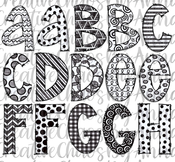 Doodle Letters A Z
