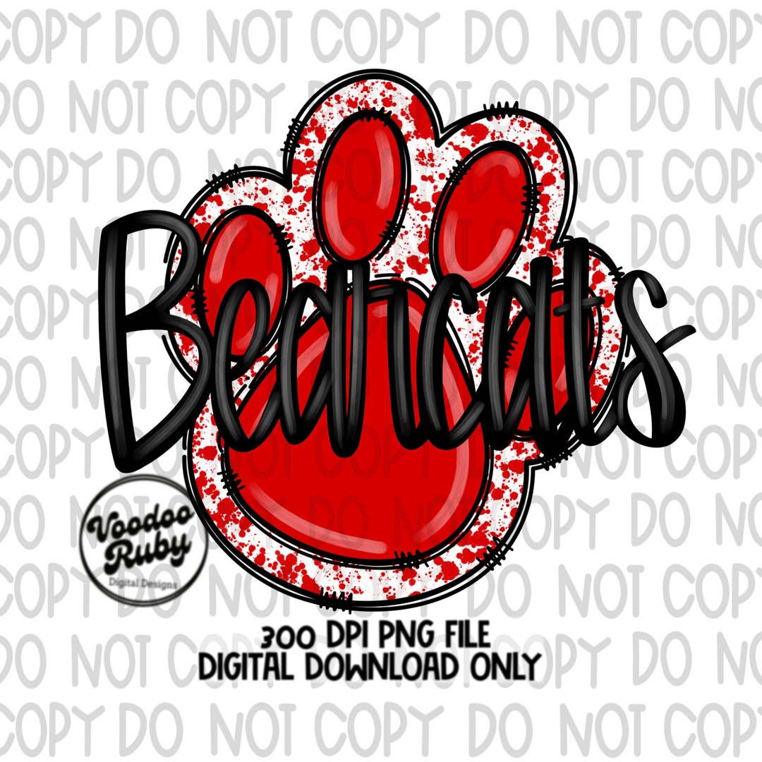 Bearcats PNG Design Hand Drawn Digital Download Football PNG - Etsy