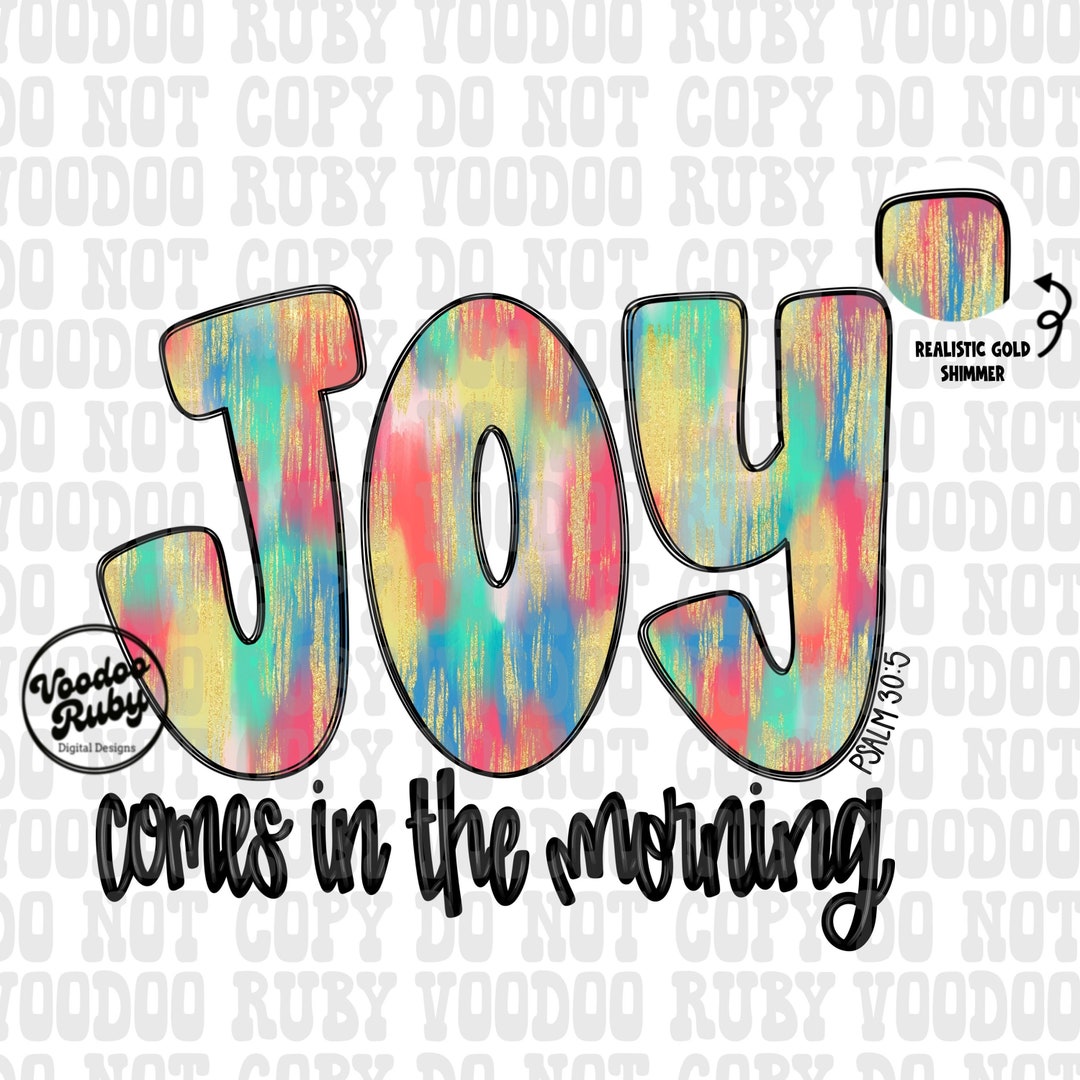 Jesus Joy PNG: Gold Shimmer Christian Design (digital Download) - Etsy