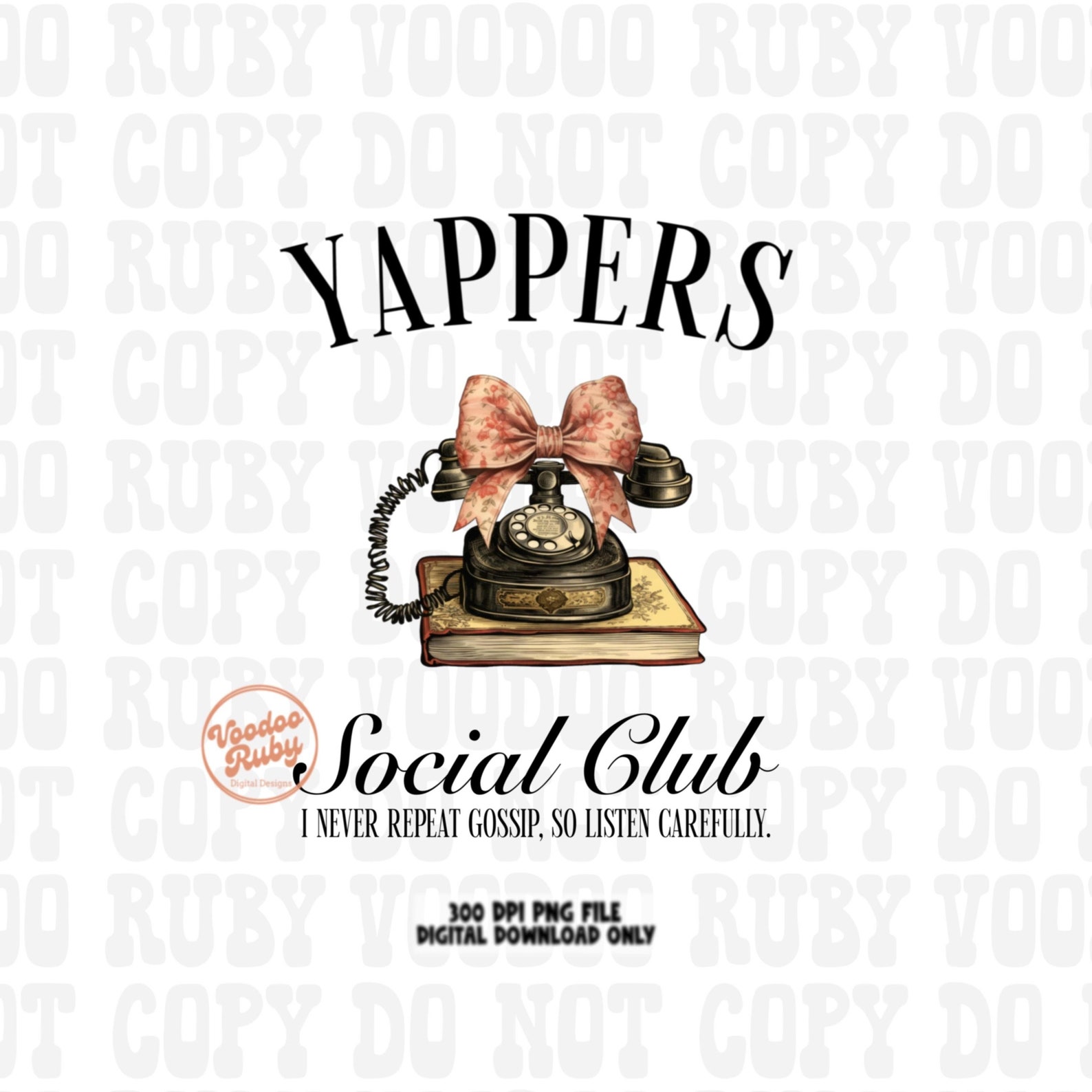 Yappers Social Club PNG: Funny Gossip Design (digital Download) - Etsy