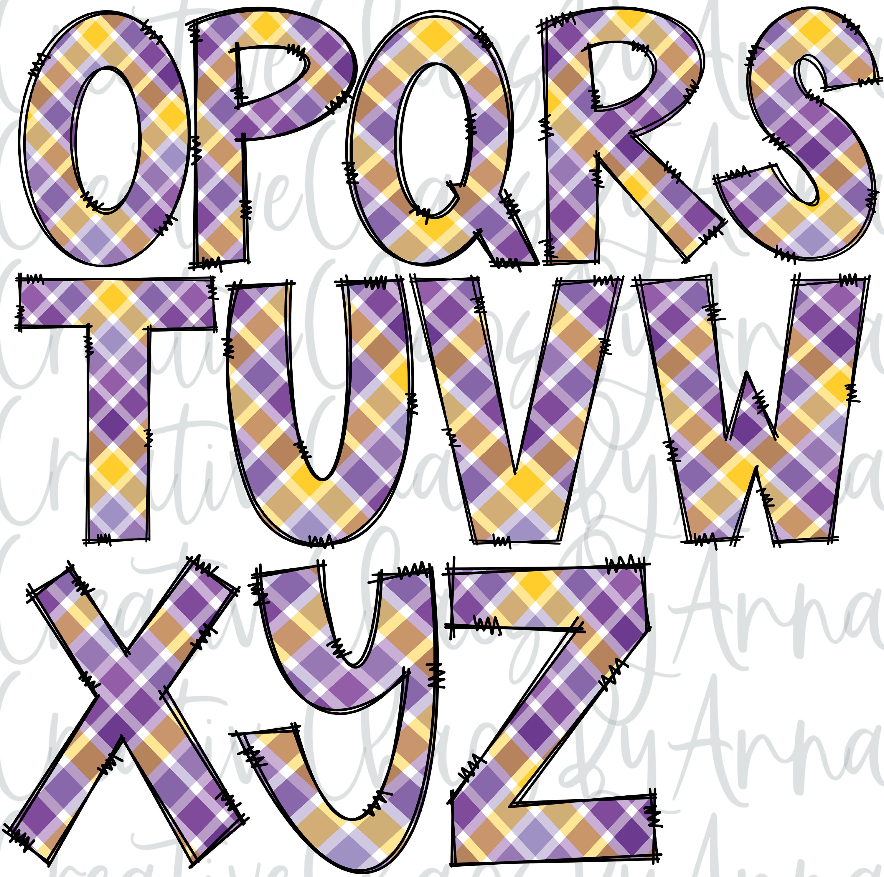 Purple and Gold Sublimation Alphabet Alphabet Bundle Png - Etsy